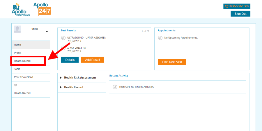 Download Reports from Apollo Diagnostics