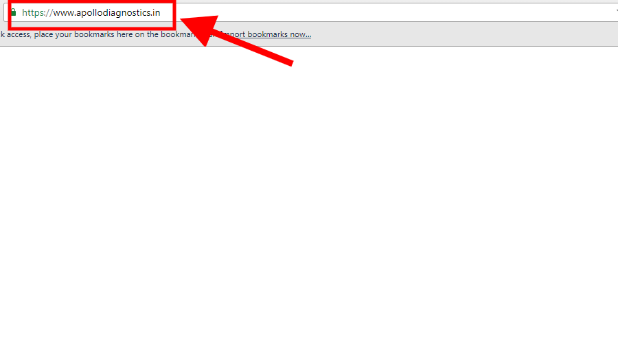 Steps to book lab visit appointment from Apollo Diagnostics